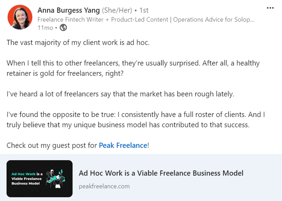 5 Ways to Share Your Writing Samples on LinkedIn - B2B Writers ...